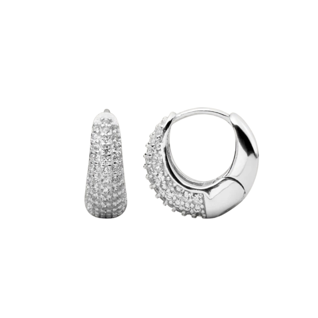 Jules Mini Hoops | White Gold 16k – Maya & Henry's